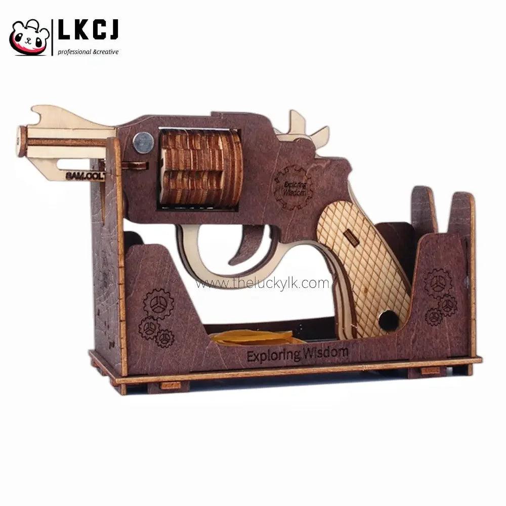 Revolver - Wooden DIY Toy freeshipping - LKCJ